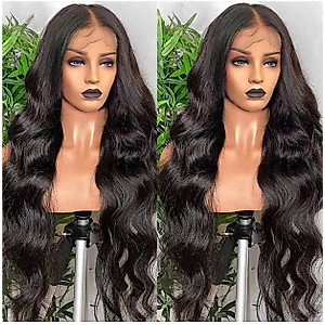 250 density human hair wig 13x4 HD Lace Front Wigs Human Hair Pre Plucked glueless wigs human hair Body Wave Wigs Human Hair Wigs For Black Women Frontal Wigs Human Hair Bleached Knots 20 Inch