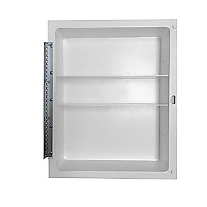 Mirrors and More 16" x 22" Medicine Cabinets for Bathroom with Mirror - Frameless Pencil Edge, Recessed, Modern Home Décor, Polish Edge, Non Adjustable Shelves