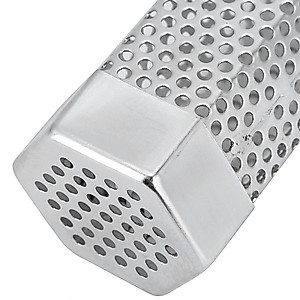 BWLZSP Portable 12in Stainless Steel BBQ Smoker Tube Barbecue Accessory for Electric Gas Charcoal Grill Smokers, Smoker Tube BBQ Smoker BBQ Smoker Tube(Hexagonal)