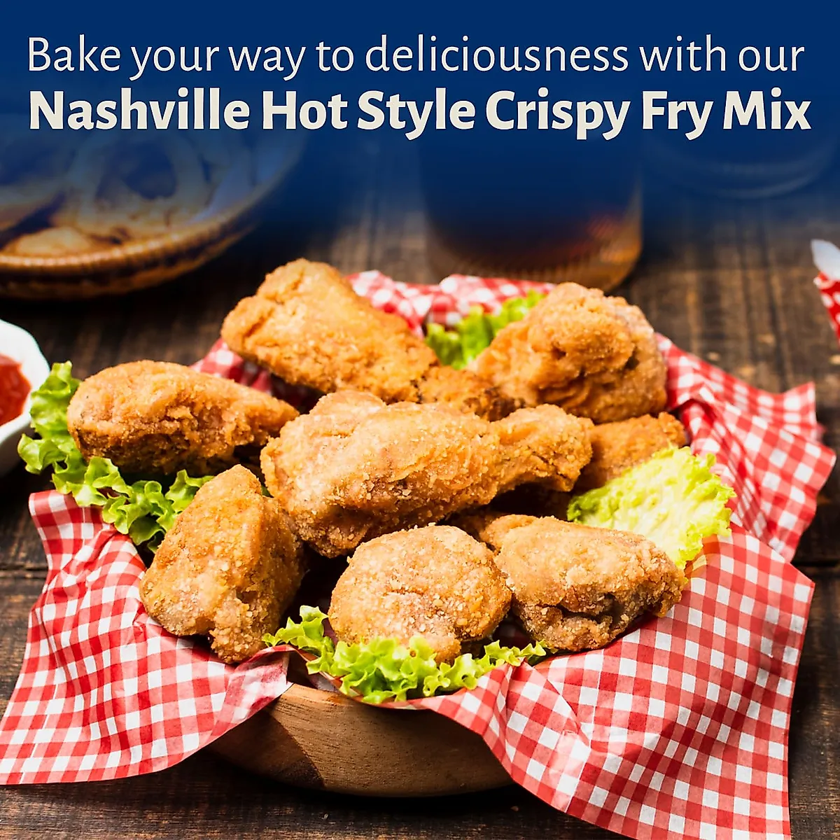 Calhoun Bend Mill Nashville Hot Style Crispy Fry Mix | Spicy Southern Seasoning for Perfect Hot Chicken Tenders and Sandwiches | Fiery Flavor | Ideal for Air Fryer or Deep Fryer - 8 Oz (Pack of 6)