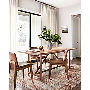 Loloi II Heidi Collection HEI-01 Area Rug 8' 6" x 11' 6" Terracotta/Aqua Rectangular 0.13" Thick