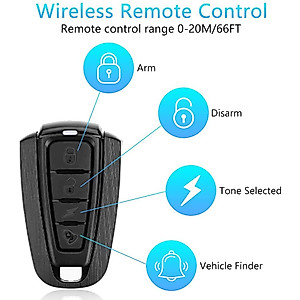 ONVIAN Remote Control for Smart Bike Tail Light Anti-Theft Motorcycle Bike Alarm(ONLY Remote)