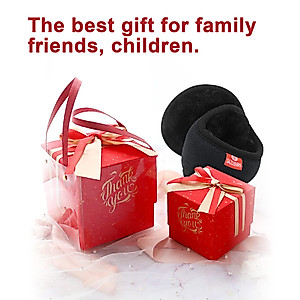 sazujinwu Winter Earmuffs for Men Women Unisex Fold Fleece Ear Muffs Women`s Ear Warmer Back Neck Earmuff