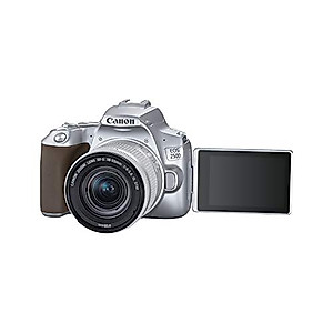 Canon EOS 250D (Rebel SL3) DSLR Camera w/ 18-55mm is STM Lens (Silver) (International Model) (Renewed)