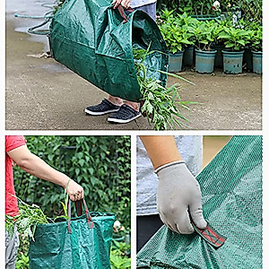 32 Gallon Garden Bag - Reuseable Heavy Duty Gardening Bags, Lawn Pool Garden Leaf Waste Bag