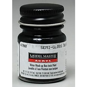 Semi Gloss Black .5 Oz Acrylic Paint Model Master