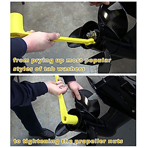 Yoursme Polymer Light-Weight Propeller Wrench 1-1/16" Nut Wrench for Mercury/Alpha Replaces 91-859046Q4 (Yellow)