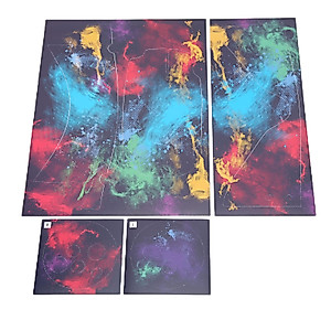 VGEBY VR Glasses Skin Stickers,Protective Skin Decals PVC Removable Glasses Sticker Controller Skin Stickers for Quest 2 Accessories (Splash Ink and Color)