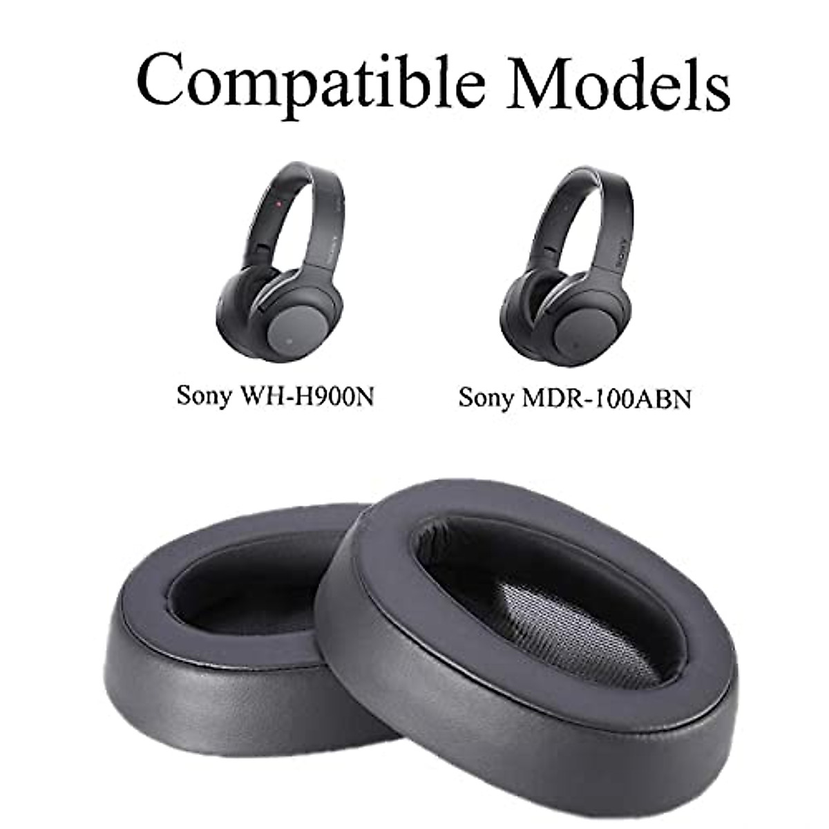 Replacement Earpads Compatible with Sony MDR 100ABN WH-H900N Headphones Cushion Green 1Pair Earphone Sleeve
