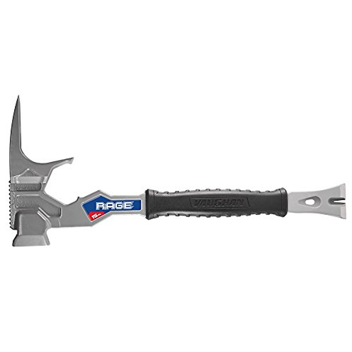 Vaughan 15 Inch Multi-Function Demolition Tool, Hammer, Nail Puller, Multi-Use, Heavy Duty Construction, DIY Hand Tools - Blue 050042