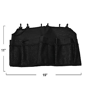 Household Essentials Bucket Caddy with Trim, Black