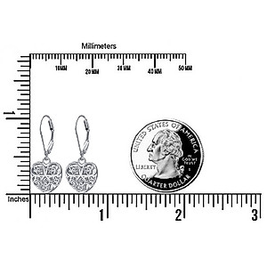 S925 Sterling Silver Heart Celtic Knot Dangle Drop Leverback Clasp Lever back Earrings for Women Jewelry Gift