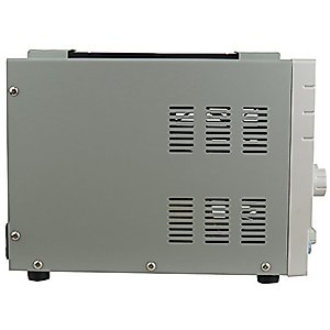 Tekpower TP3005T Variable Linear DC Power Supply, 0-30V @ 0-5A with Alligator Test Leads (110V Input)