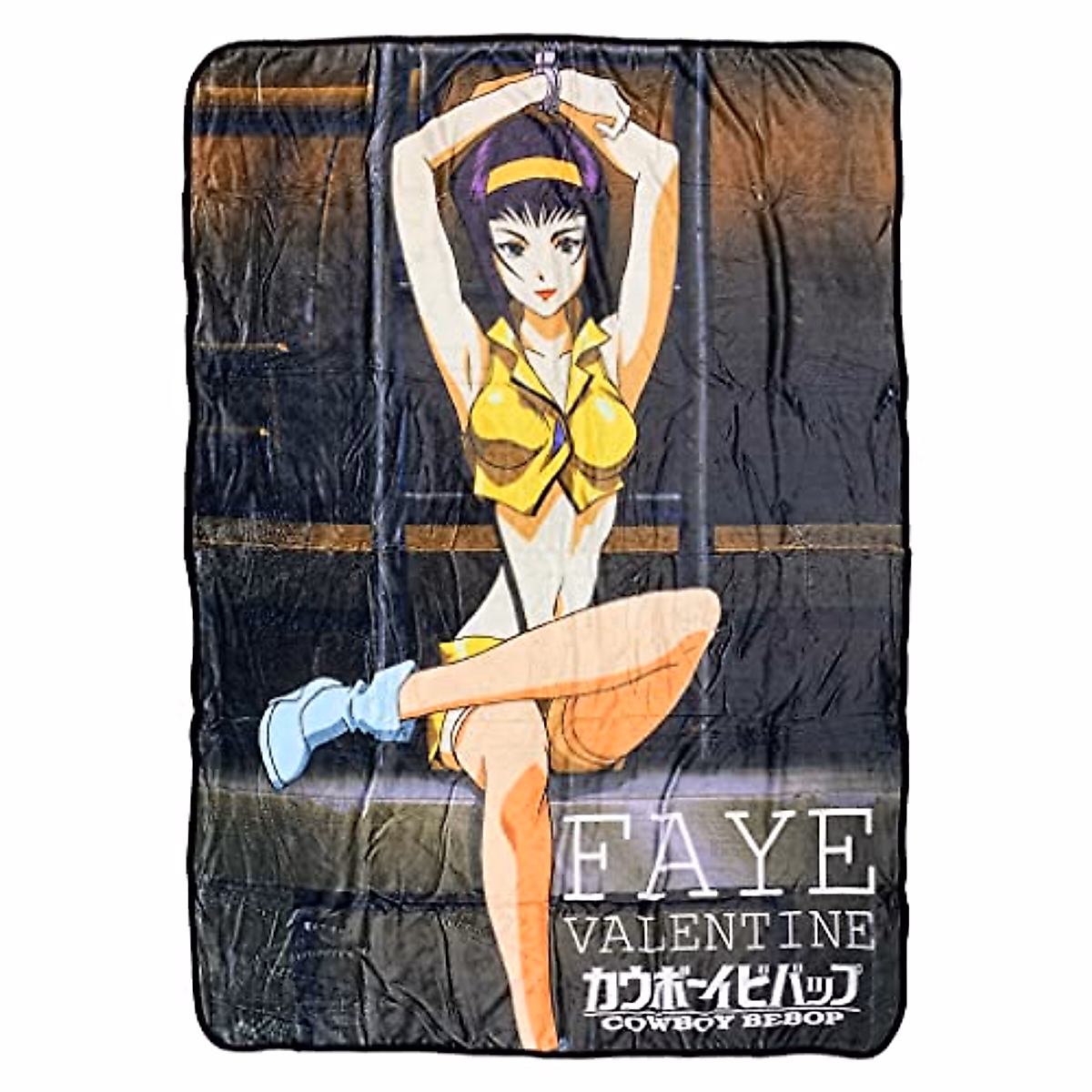 Cowboy Bebop Faye Valentine Cuffed Fleece Throw Soft Lightweight Blanket 45x60 Inches, Multicolored (BOCFB-BOP-FYCUF)