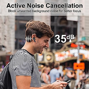 HomeSpot True Wireless Earbuds, Active Noise Cancellation Bluetooth 5.3 TWS with 4 ENC mic, Charging Case with Battery Level Indication, Low Latency 30 Hrs Playback time