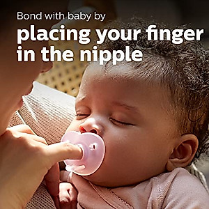 Philips AVENT Soothie Heart Pacifier, 0-3 Months, Pink/Light Pink, 4 Pack, ‎SCF099/42