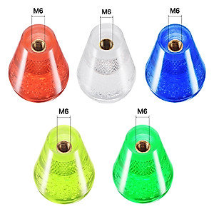 uxcell Ellipse Oval Joystick Head Rocker Ball Top Handle Arcade Game Replacement White Yellow Red Green Blue