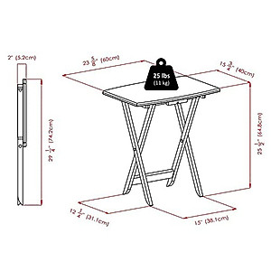 Winsome Wood Dylan Snack Table Teak
