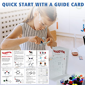 MIGOYM Molecular Model Kit (501 PCS) Explore The Fascinating World of Chemistry - Perfect for Teachers and Students Organic and Inorganic Chemistry Learning
