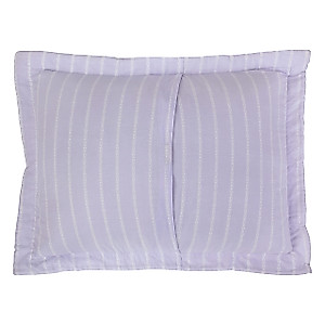 Laura Ashley - Queen Quilt Set, Reversible Cotton Bedding with Matching Shams, Lightweight Decor for All Seasons (Keighley Lilac, Queen)