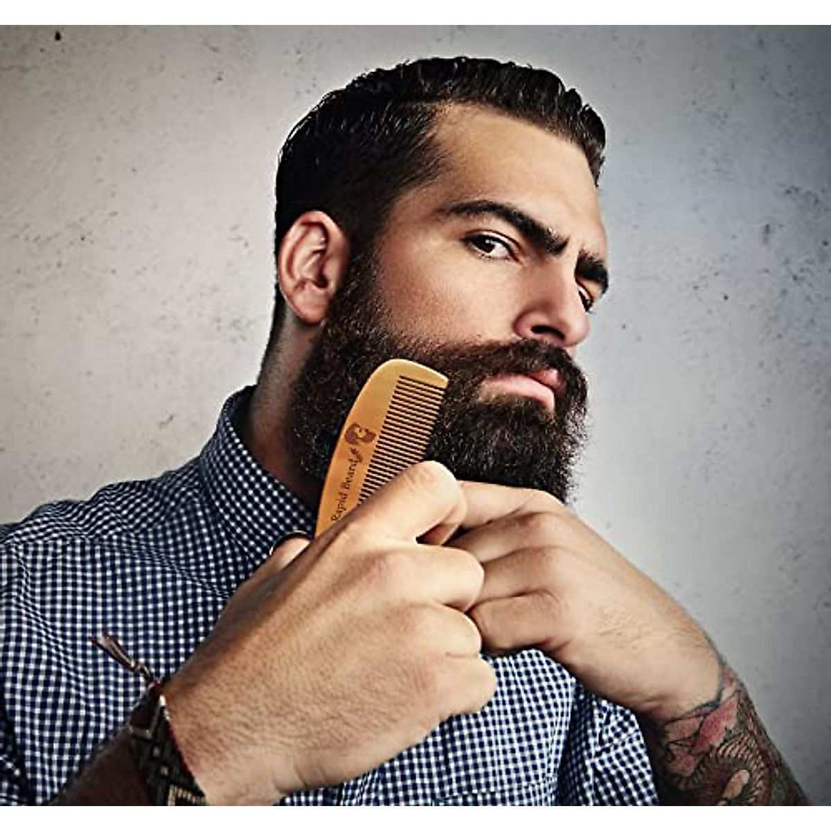 Beard Grooming & Trimming Kit for Men Care - Beard Brush, Beard Comb, Unscented Beard Oil Leave in Conditioner, Mustache & Beard Balm Butter Wax Growth, Styling Scissors - Stocking Stuffers Gift set