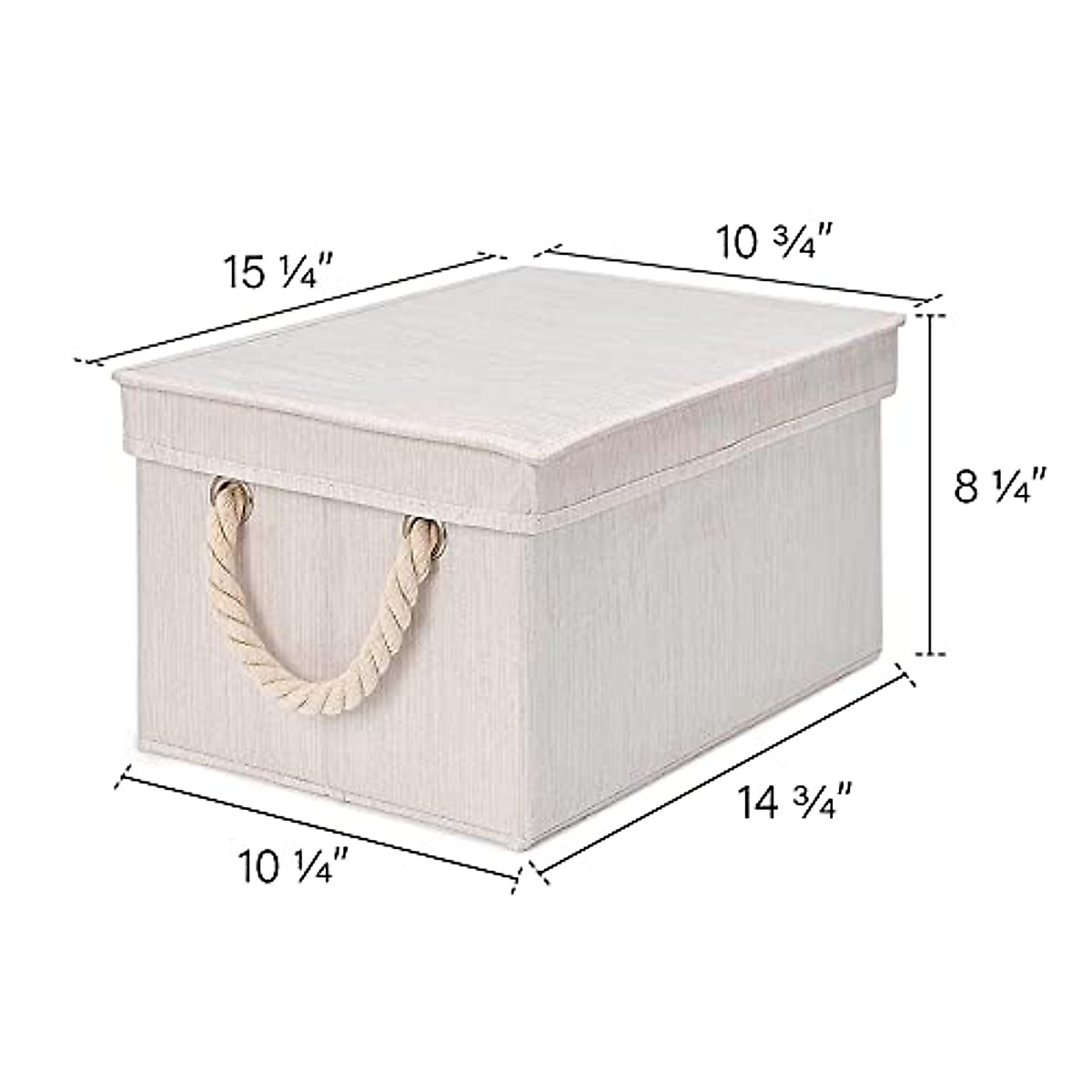 StorageWorks 4 Section Hanging Closet Organizer with Garment Rod, Storage Box with Lid