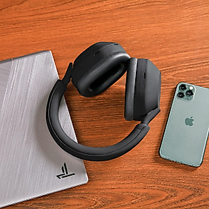 WC Wicked Cushions Extra Thick Earpads for Sony XM5 - Soft PU Leather Cushions, Luxurious Noise Isolating Memory Foam, Added Thickness | Black