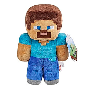 Mattel Minecraft Basic Plush Character Soft Dolls, Video Game-Inspired Collectible Toy Gifts for Kids & Fans Ages 3 Years Old & Up