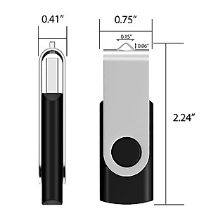 AreTop 512MB USB Flash Drives 100 Pack, Premium USB2.0 100 Pack Thumb Drives Bulk USB 100 Pack 512MB Pendrive Memory Stick Jump Drive 100 Pack Flash Drives Bulk (100 Pack 512MB, Black)