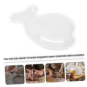 VILLCASE Silicone Mold Cup Mat Resin Jewelry Epoxy Molds Silicone Coaster Resin Candy Molds Animal Silicone Molds Round Tray Cup Holder Mold Cup Mat Mold Manual Mold White Dolphin Ocean