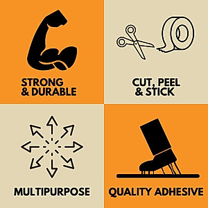 Clear Packing Tape, Packaging Shipping Tape Rolls, 3 Inch x 110 Yards, 1.9 Mil Thick, 24 Pack