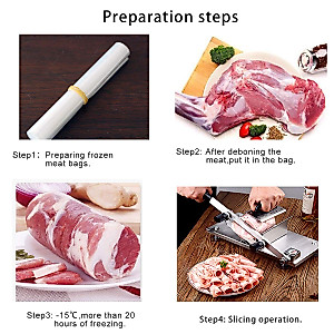 aingycy Frozen Meat Slicer Hand Slicing Machine Stainless Steel Frozen Beef Mutton Bacon Meat Cutter Vegetable Fruit Meat Cleaver for Home Kitchen and Commercial Use