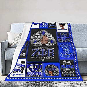 Flannel Fleece Throw Blankets 50"X40" Soft Cozy Lightweight Fluffy Microfiber Blanket All Season Fuzzy Plush for College School Bedroom Couch Bed Sofa Society Gifts