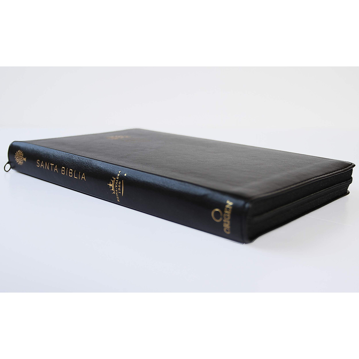 Biblia Reina Valera 1960 letra grande. Símil piel negra, cremallera, tamaño manu al / Holy Bible RVR 1960. Handy Size, Large Print, Leathersoft, Zipp