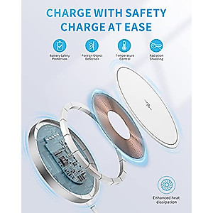 Magnetic Wireless Charger, Mag-Safe Charger Stand with 20W USB C PD Adapter, Mag-Safe Charging Station Compatible with iPhone 14/13/12 Series, Fast Wireless Charging Pad with Phone Stand