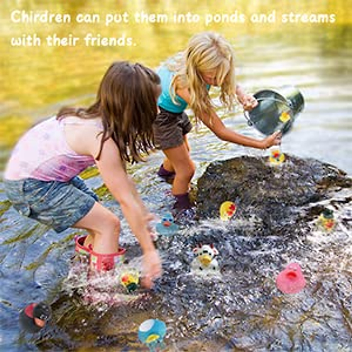 Fight Together 100 Pack Rubber Duck for Jeep Bath Toy Assortment - Bulk Floater Duck for Kids - Baby Showers Accessories - Party Favors, Birthdays, Bath Time, and More (50 Varieties)