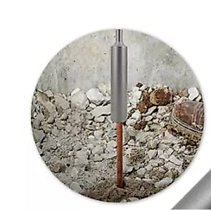 SDS Plus Ground Rod Driver Compatible with Hilti/DeWalt/Bosch/Hitachi/Makita/Milwaukee SDS Plus Hammer Drills for 5/8" & 3/4" Grounding Rods (NOT Work with SDS MAX Hammer Drill)