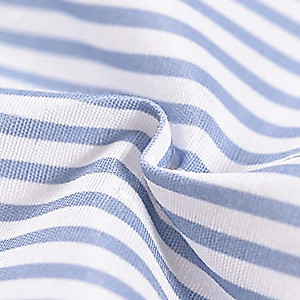 Funny Aprons for Women with Pockets, Kitchen Cooking Grilling Bbq Cute Chef Apron, Mothers Day Birthday Gifts for Women (Blue/Stripe)