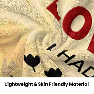 VXDRZGT Wedding Anniversary Romantic Gift for Her Blanket, Mothers Day Birthday Gifts for Wife, Wife Gifts from Husband, Best Wife Birthday Gift Ideas, to My Wife Flannel Throw Blanket 60 x 50 inch