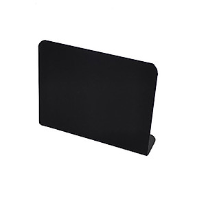 Mini Chalkboards Signs Table Signs L Shaped Wordpad Slate Board Food Signs Wedding Party Decor Erasable Small Blackboard Message Black Board, 10x7.5cm 12pcs