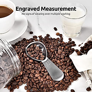 Coffee Scoop: U-Taste Durable 18/8 Stainless Steel Measuring Coffee Scoop 2 tablespoon