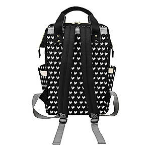 bliblisa Personalized Chickens Diaper Bag with Name Nappy Bags Travel Casual Mummy Backpack for Mom Girl Boy