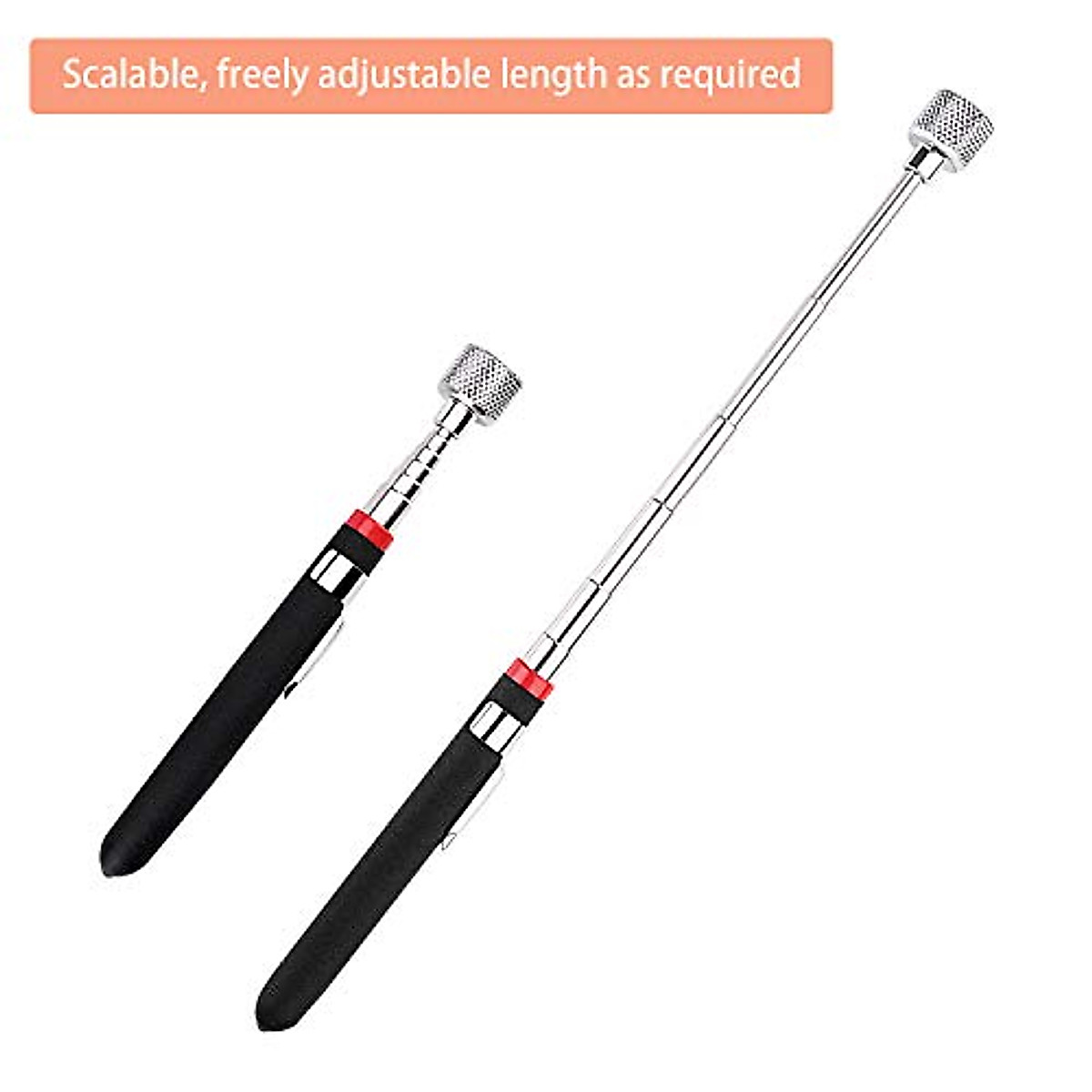 Magnetic Pick Up Tool 4 Pack, Telescopic Magnet Stick (1.5LB 3LB 10LB 15LB) Birthday Gifts for Men, Dad, Husband, Christmas Gifts for Men Him Stocking Stuffers, Boyfriend Husband Dad Gifts,