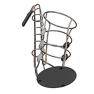 Horoper Decor Wine Holder Wine Rack, Wine Bottle Holder Metal Figurines Saxophone Practical Crafts Home Decoration Accessories,Wine Bottle Storage, Home Bar Decor Crafts