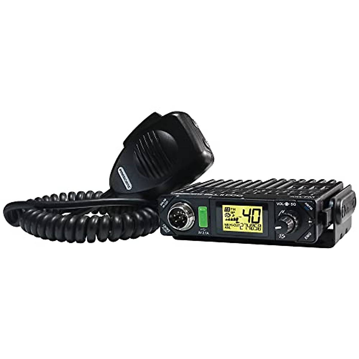 President Electronics Bill II FCC Ultra-Compact AM/FM CB Radio, Black, TXUS101