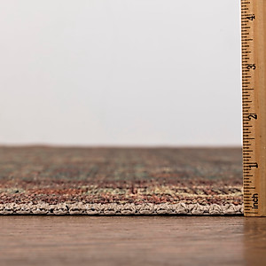 Keen Home Design Machine Washable Area Rugs with Non-Slip Backing, Ideal for Hallway, Living Room, Bedroom, Kitchen and Laundry Room, Vintage Moroccan and Low Pile Rug - (5' x 7')