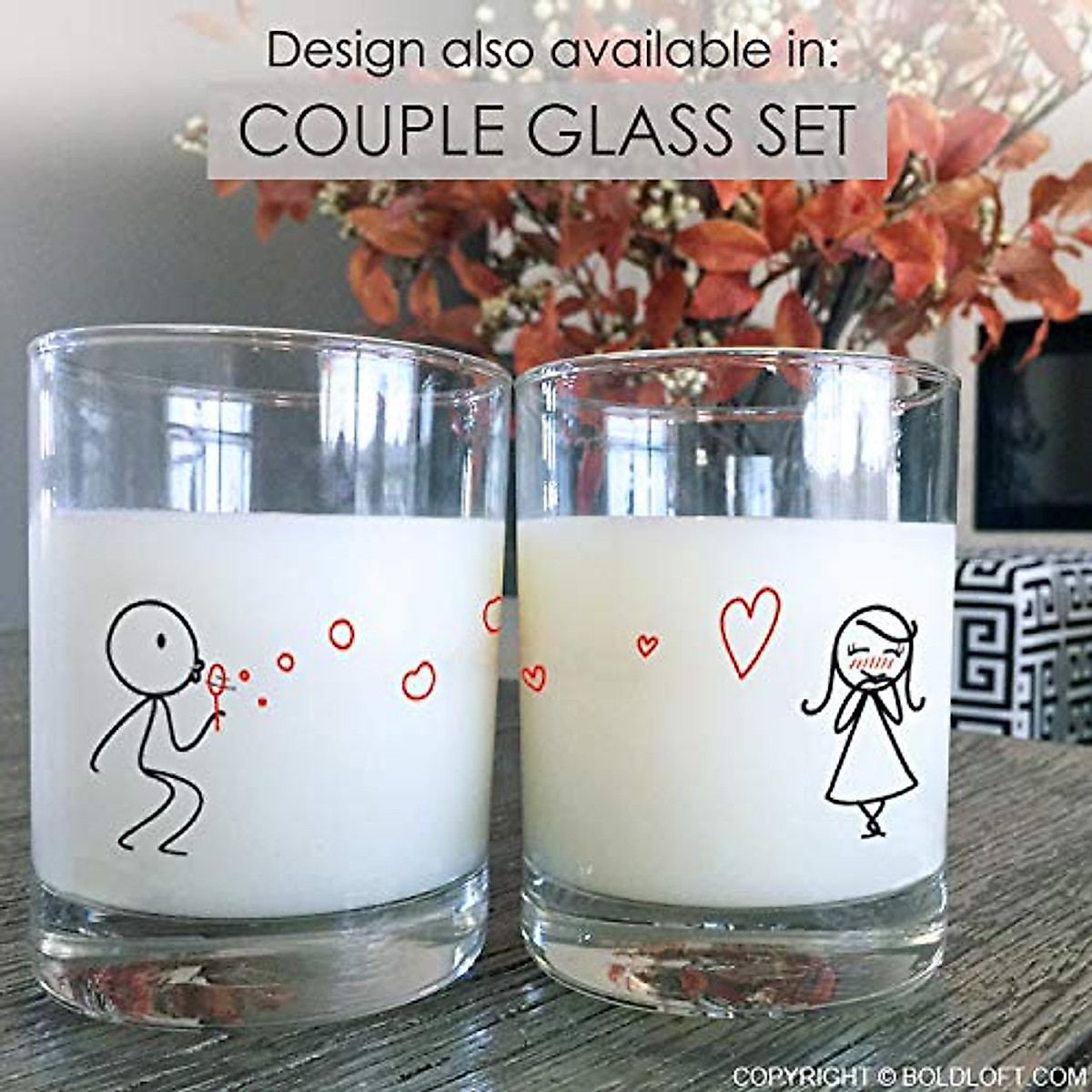 BoldLoft From My Heart to Yours His and Hers Matching Couple Coffee Mugs Set -Couples Gifts Valentines Day Anniversary Wedding Engagement Gifts for Wife Girlfriend Gifts Romantic Gifts for Her