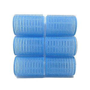 Large Colors Self Grip Hair Rollers 6PC