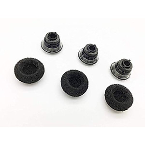 Reki Voyager 5200 Ear Tips - 3 Pcs Premium Replacement Earbuds Eartips Eargels & Foams Set Compatible with Plantronics Voyager 5200 5220 Wireless Bluetooth Headset (Small)