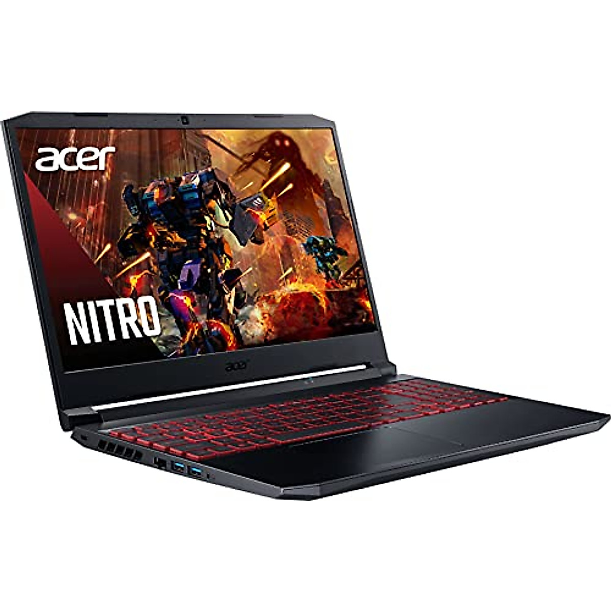 Newest Acer Nitro 5 15.6“ FHD IPS Gaming Laptop, 11th Gen Intel 6-Core i5-11400H, NVIDIA GeForce GTX 1650, 16GB DDR4 RAM, 256GB NVMe SSD, DTS X Ultra, Backlit KB, WiFi 6, Win 10, GalliumPi Accessories